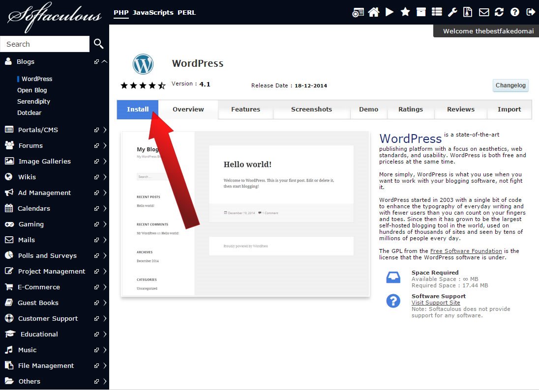 How To Install WordPress In CPanel WHM With Softaculous Help