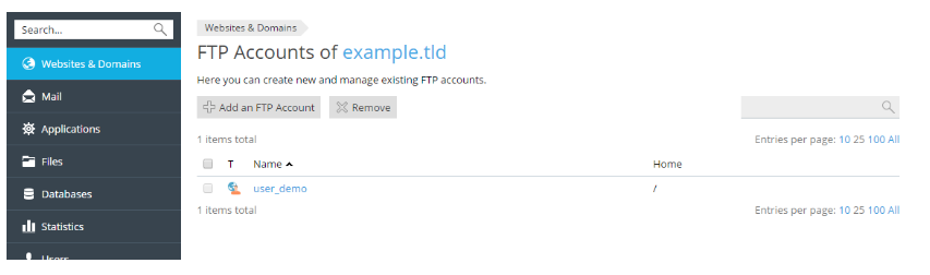 How to create new FTP account in plesk - Help | Buzinessware