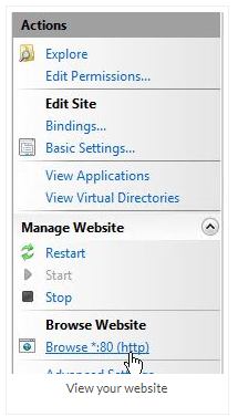 How to create website on window server through IIS - Help | Buzinessware