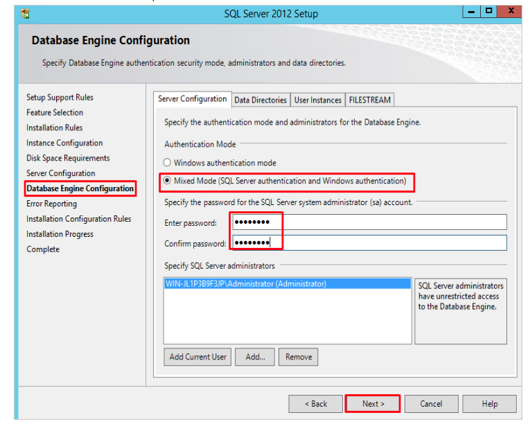 How to install SQL Server 2012 on Windows server 2012 - Help | Buzinessware