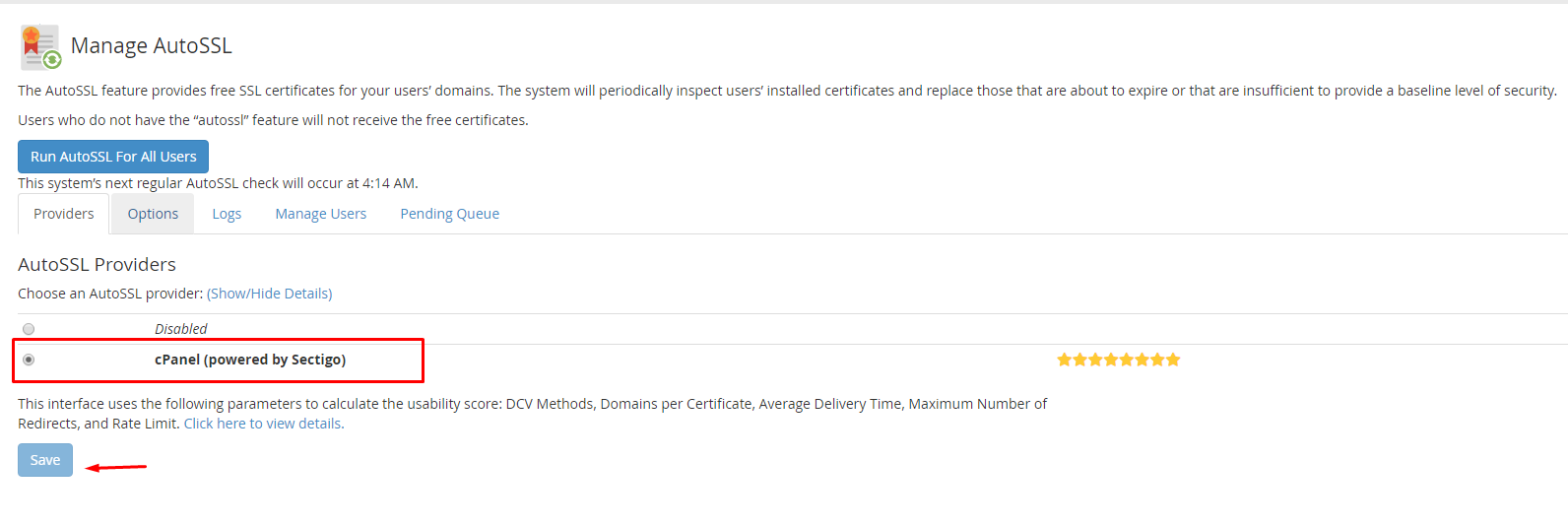 Enabling Let’s Encrypt for AutoSSL on WHM based Servers - Help | Buzinessware