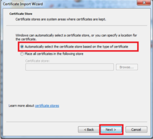 How to install PFX in Windows Machine - Help | Buzinessware