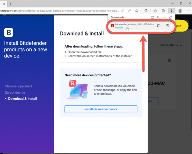 How to install Bitdefender on Windows - Help | Buzinessware