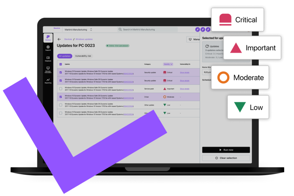 How does Device Action work? - Help | Buzinessware