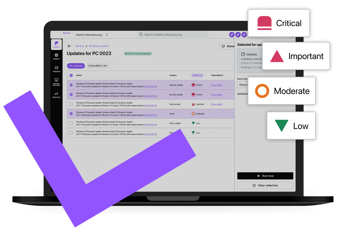 How does Device Action work? - Help | Buzinessware